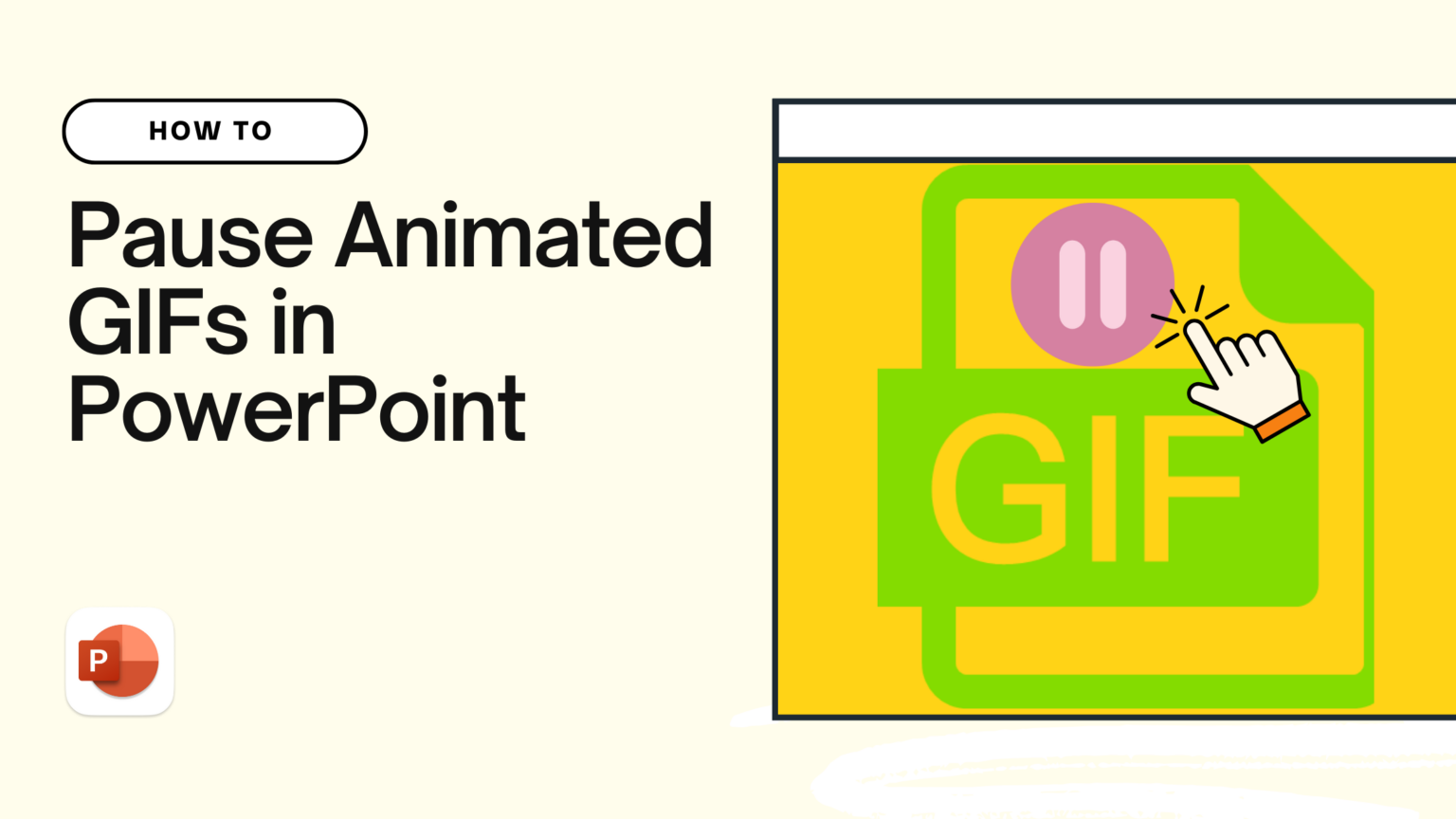How to Pause Animated GIF in PowerPoint?