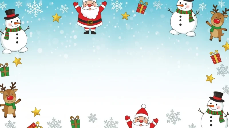 Cute Christmas PowerPoint Background | Twistly