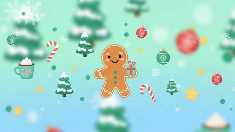 Cute Christmas PowerPoint Background | Twistly